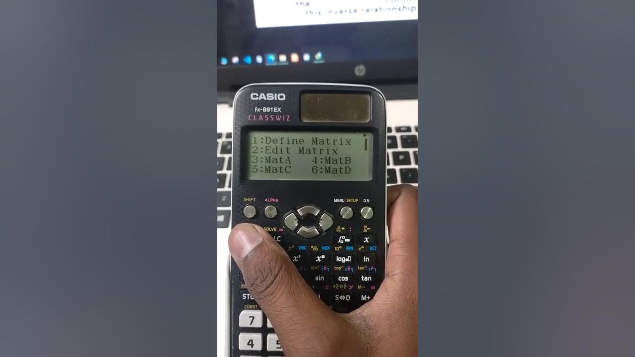 How to find inverse of a matrix using calculator ? - YouTube