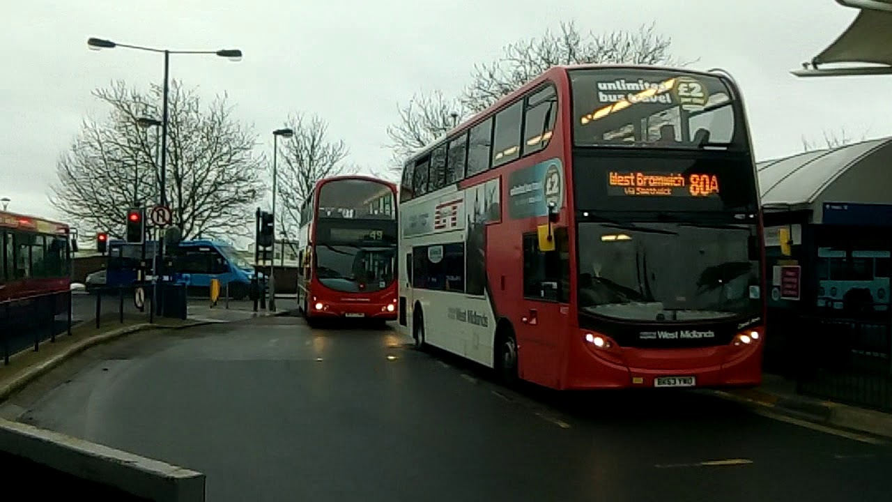 Gemini nxwm red and white bus route 49 bearwood fleet number 4515 - YouTube