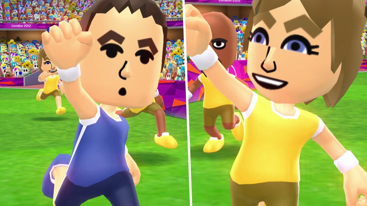 Mario & Sonic At The London 2012 Olympic Games Football with Team Mii ...