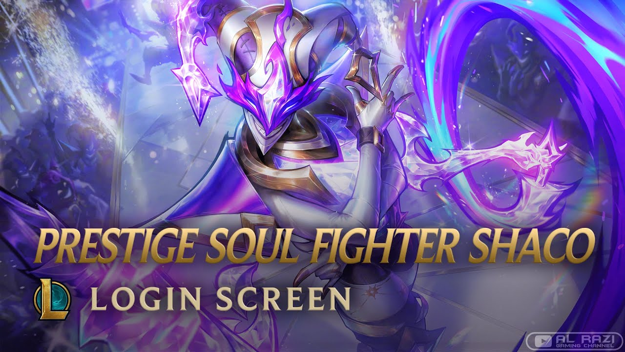 Prestige Soul Fighter Shaco | Login Screen - League of Legends [4K ...