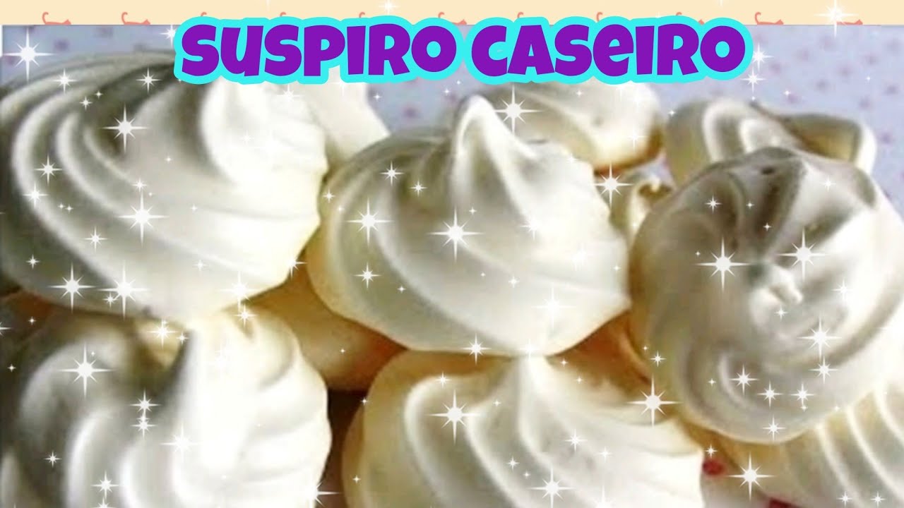 SUSPIRO CASEIRO - receita fácil/ tbm feito com a colher - YouTube
