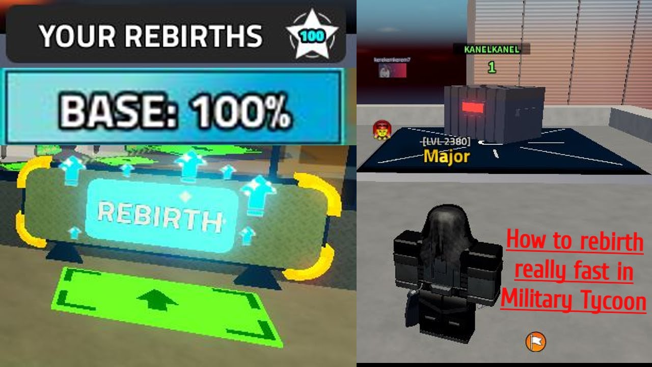 How to rebirth very fast in Military Tycoon - YouTube