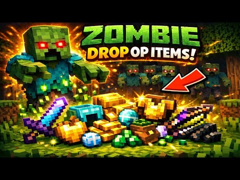 minecraft but zombie gives op items - YouTube