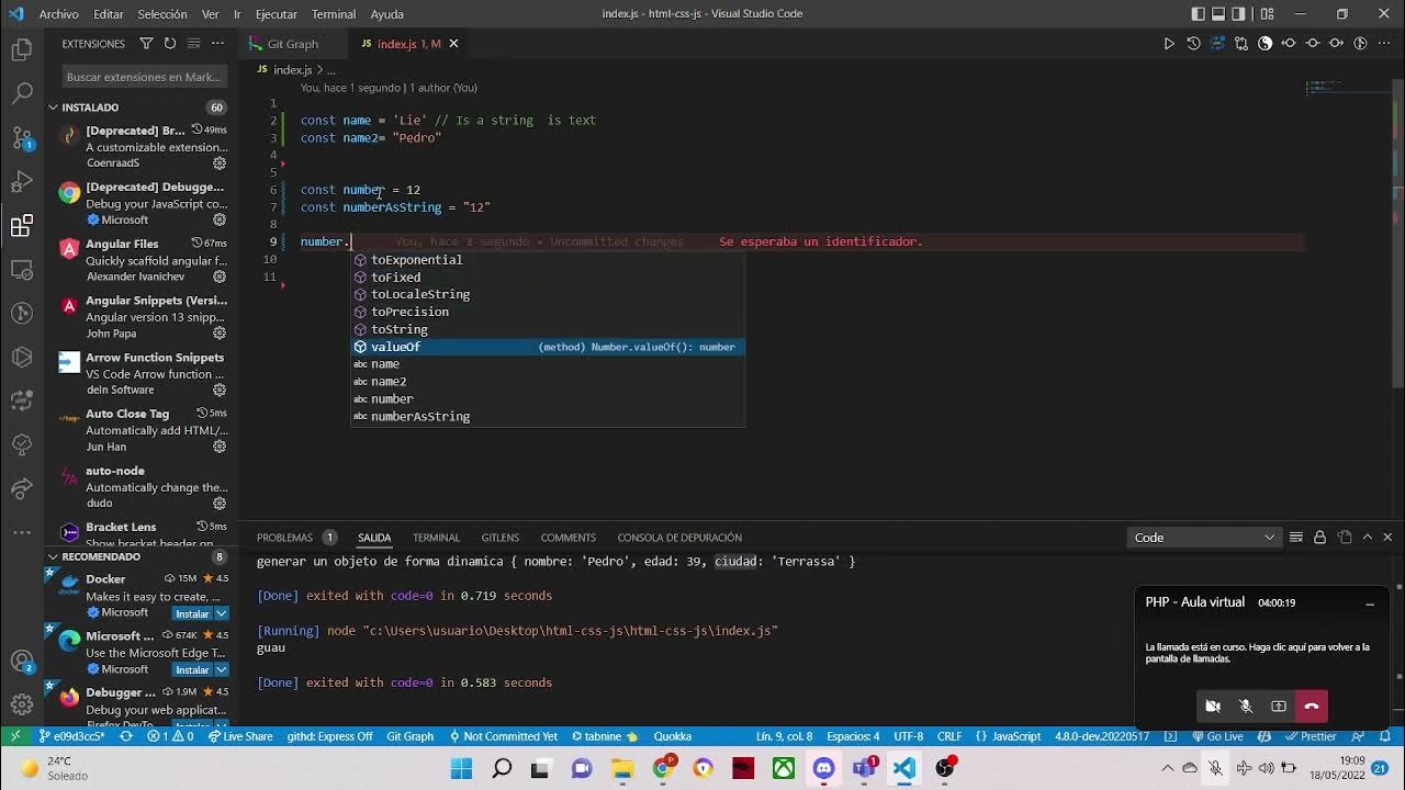 Javascript Data Types: Strings, numbers, boolean, null and objects. - YouTube