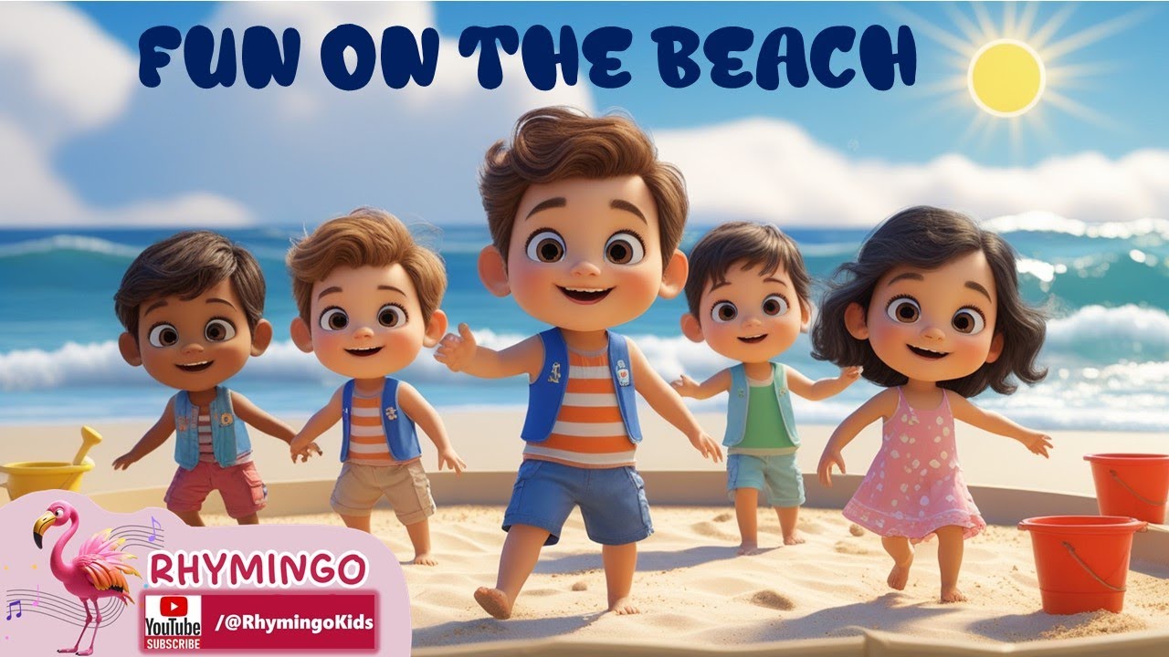 Beach Song for Toddlers | Fun on the Beach with Rhymingo - YouTube
