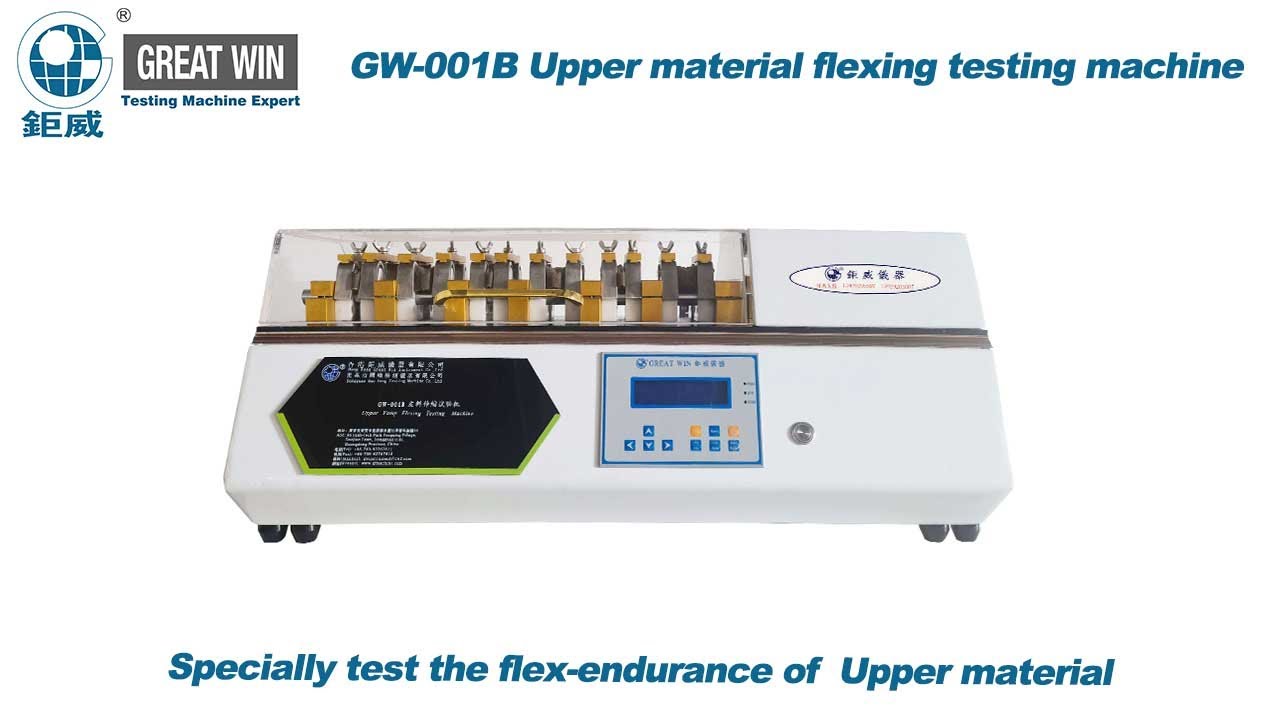 GW 001B Upper material flexing testing machine - YouTube