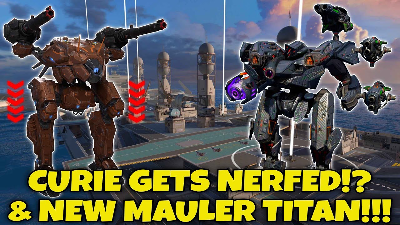 🚨CURRIE GETS NERFED!? & New MAULER Titan 🔥 War Robots 10.3 Test Server ...
