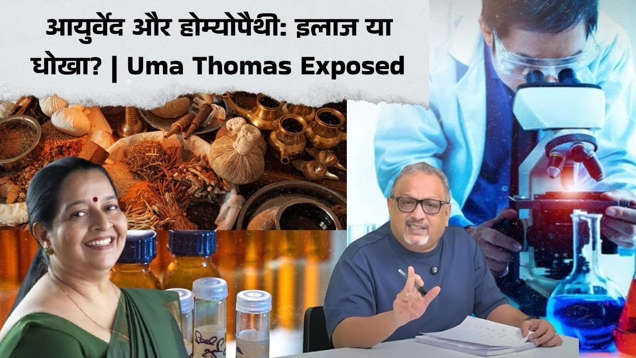 होम्योपैथी और आयुर्वेद का सच? | विज्ञान बनाम अंधविश्वास | Uma Thomas ...