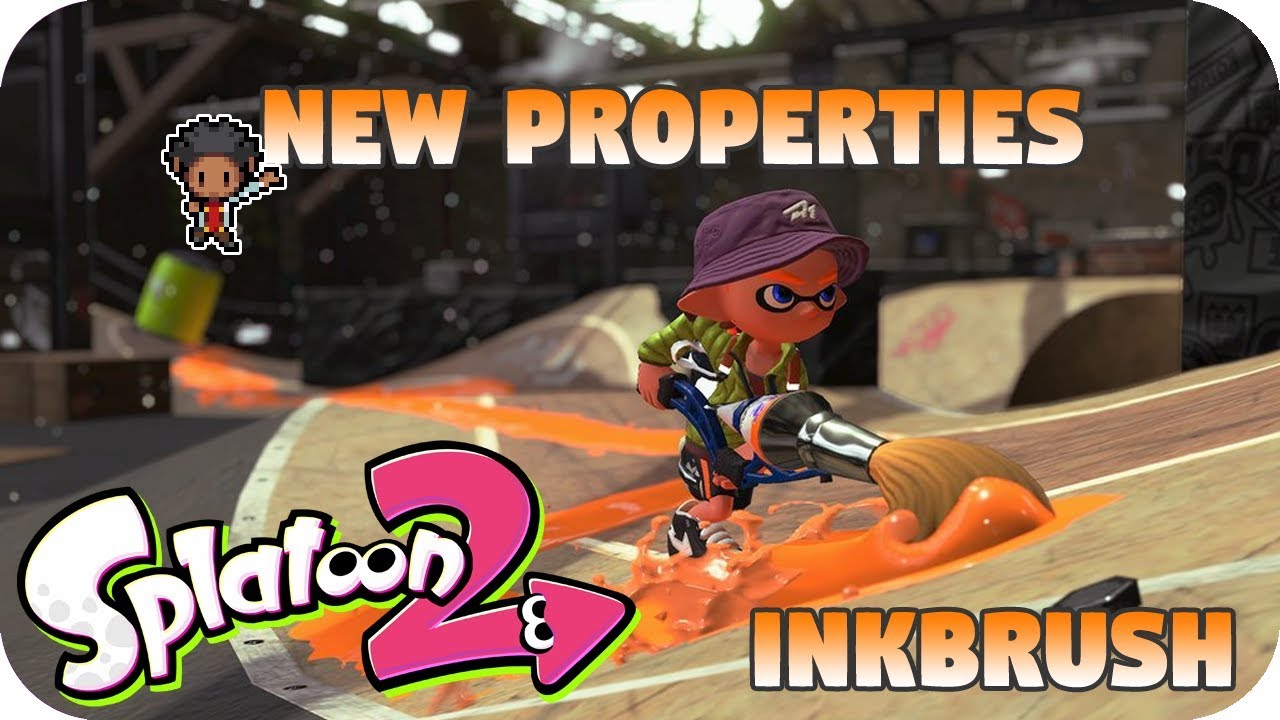 Splatoon 2 - Brush Running Difference - YouTube