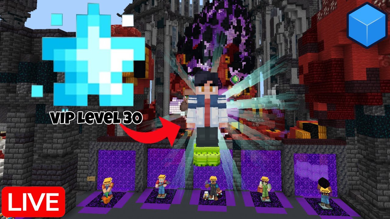 Reaching VIP Level 30 Live on Cubecraft - YouTube