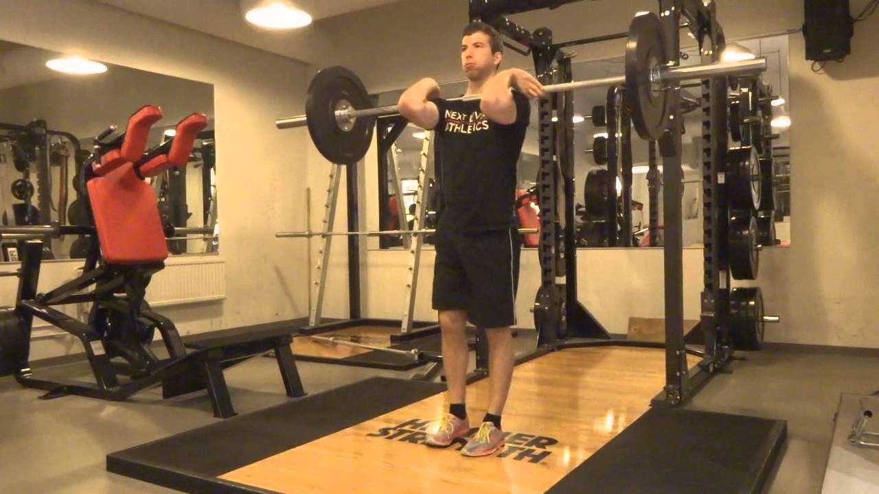 Front Squat Grip Reverse Lunge - YouTube