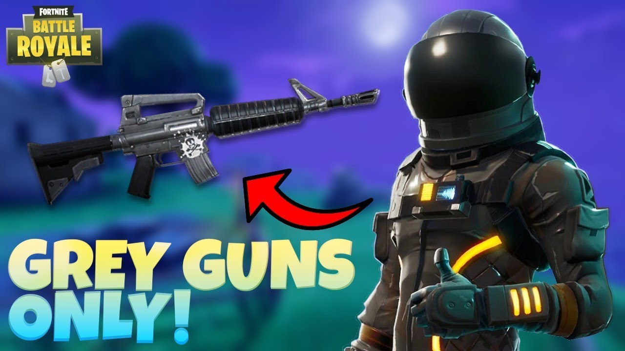 Winning a game of Fortnite using ONLY *GREY WEAPONS* | Fortnite Battle ...