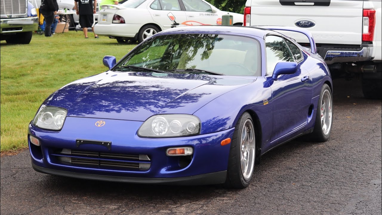 MK4 Toyota Supra sets of car alarm - YouTube