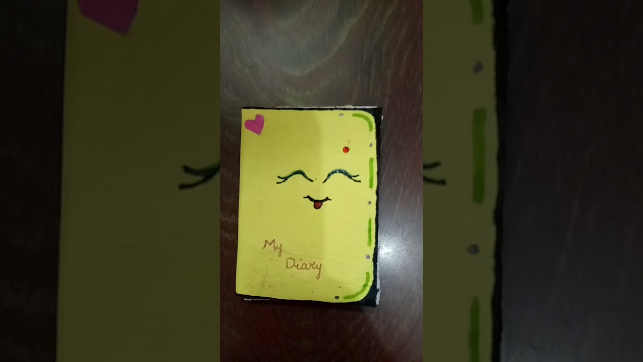 Mini easy and beautiful diary #papercraft - YouTube