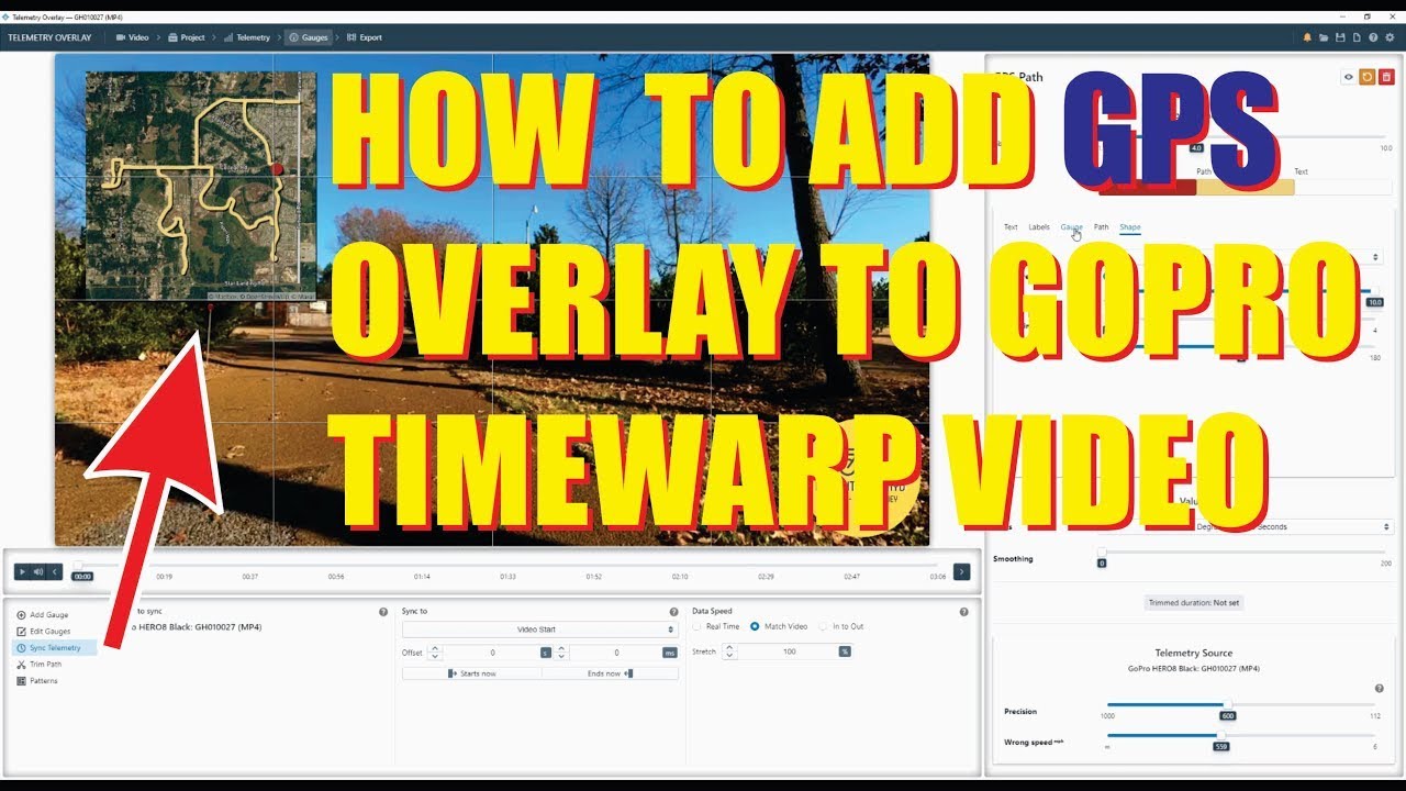 How to add GPS telemetry overlay on GoPro TimeWarp Video shot on Hero 8 ...