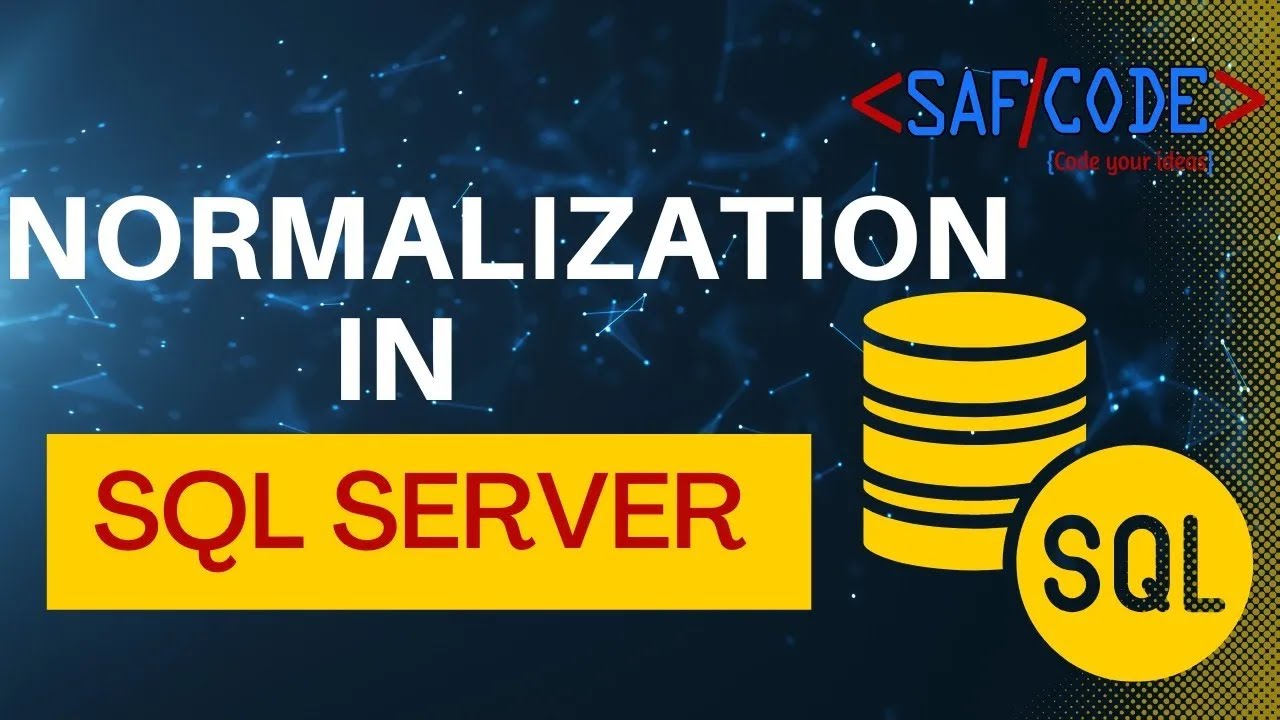 Learn To Normalize Your Database With Sql Server Part 7 Youtube