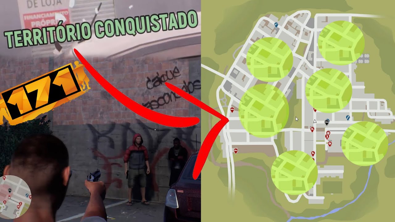 TOMEI TODOS OS TERRITÓRIOS DO 171 - GAMEPLAY GTA BRASIL - YouTube