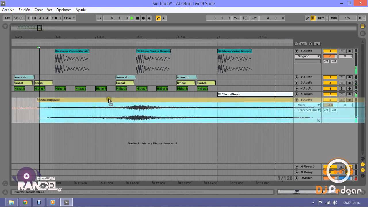 COMO CREAR UNA BASE DE REGGAETON CON EFECTOS EN ABLETON LIVE 9 - ((( R ...