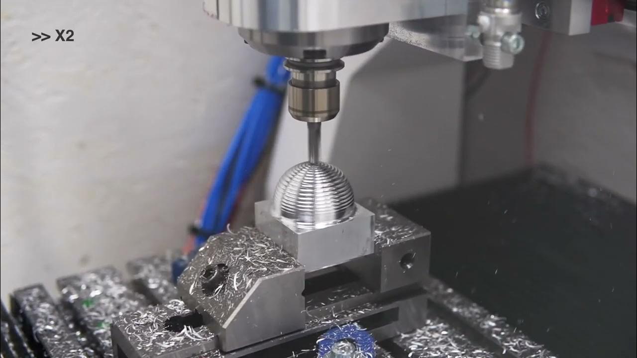 Aluminum Sphere Test with my DIY CNC Machine - YouTube