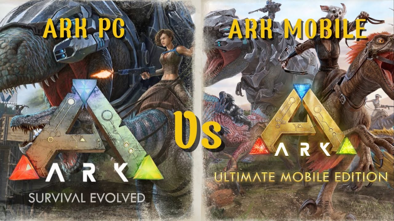 ARK PC VS ARK ULTIMATE MOBILE || graphics of 2 versions. - YouTube