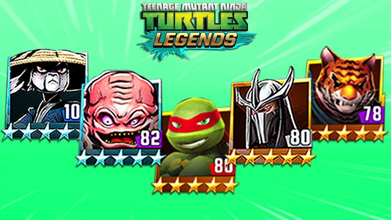 TMNT Legends Raph, Krang Classic, Shredder, Tiger Claw, Usagi Yojimbo ...