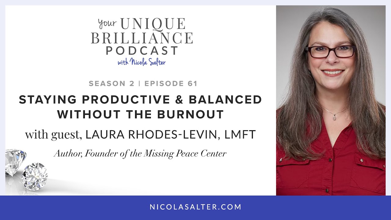 Staying Productive & Balanced Without the Burnout | Laura Rhodes-Levin ...