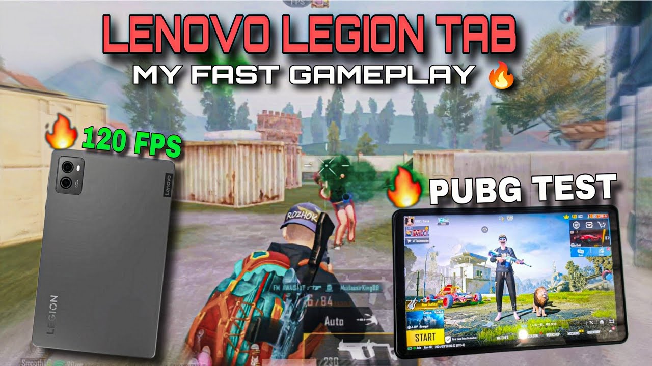 My New Gaming iPad Lenovo Legion Tab 120 FPS 🥶 Pubg Mobile Gameplay 🔥 ...