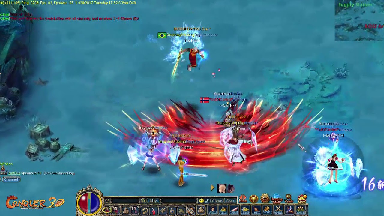 Conquer 3.0 (Giant Chasm (hunting area) NEW MAP ( ~Hun†eR~ Vs Natsu ...