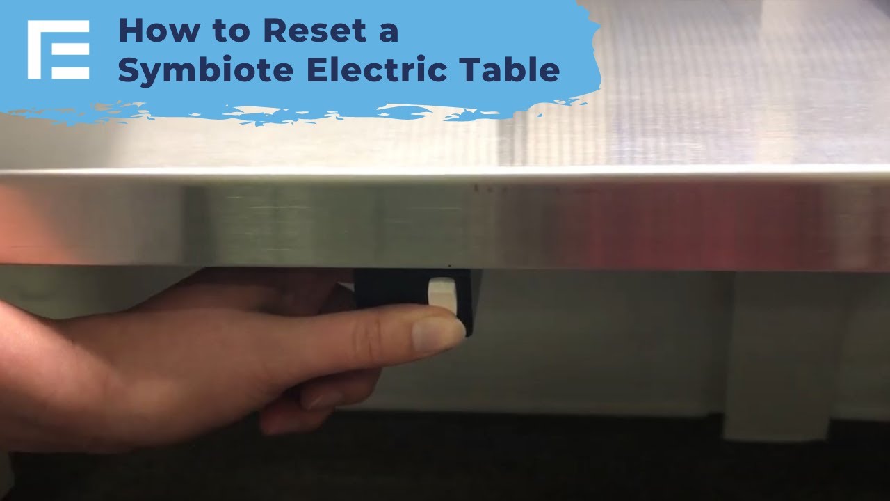 How to Reset a Symbiote Electric Table - YouTube