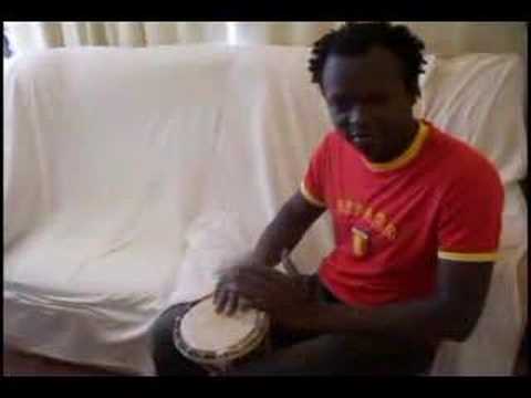 african djembe rythem, master drummer Raja BUDUPATA - YouTube
