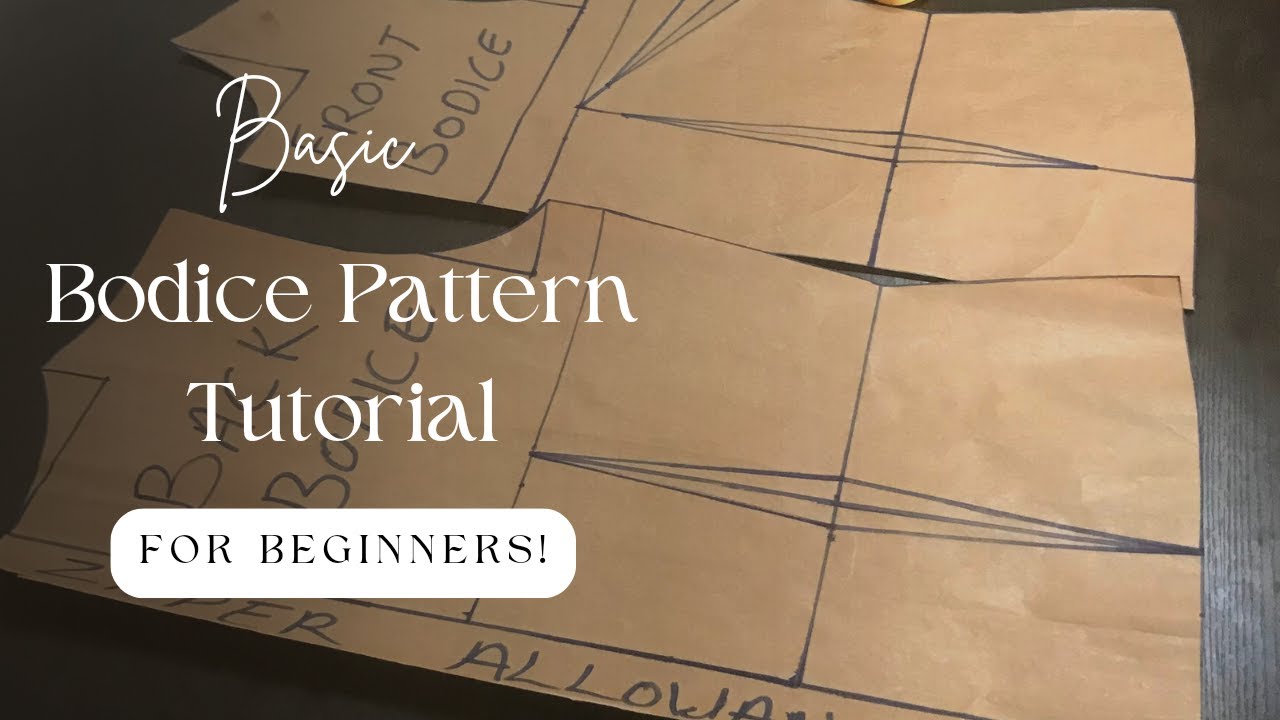 [DETAILED] HOW TO DRAFT A BASIC BODICE BLOCK PATTERN FOR BEGINNERS ...