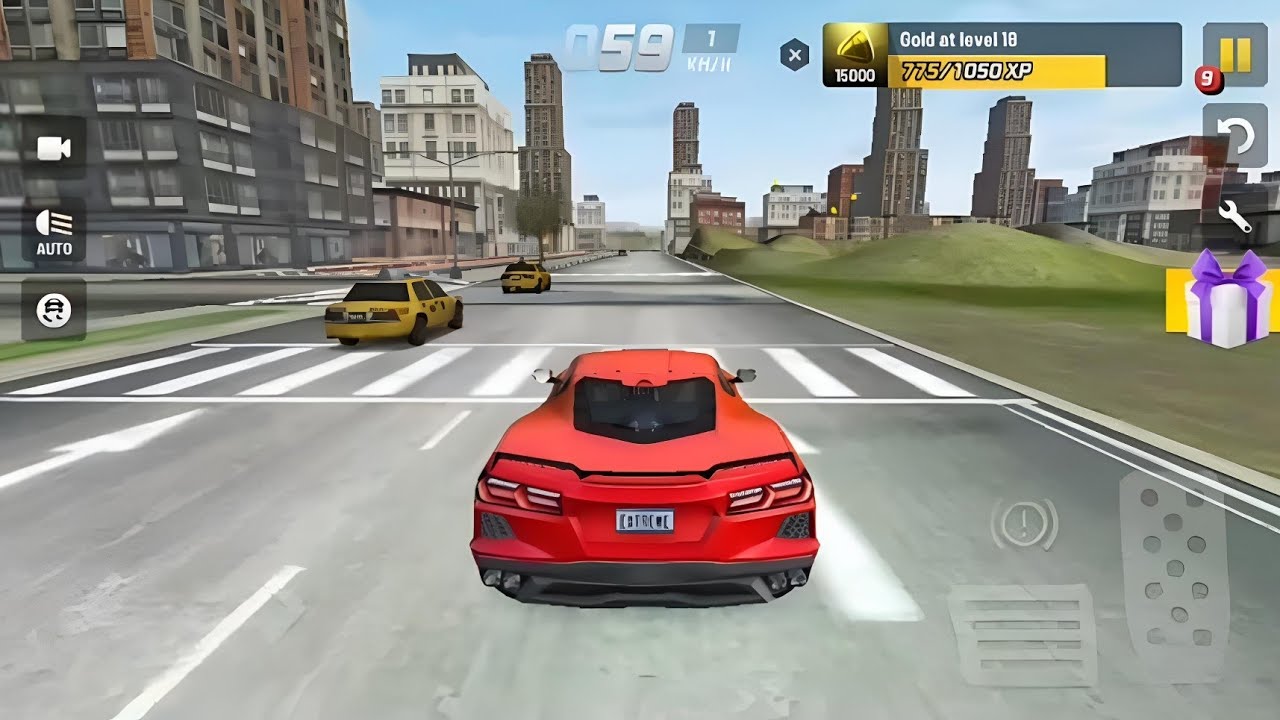 Super Matte Red Chevrolet Corvette C8 Two-way Roadway Traffic Off-road ...