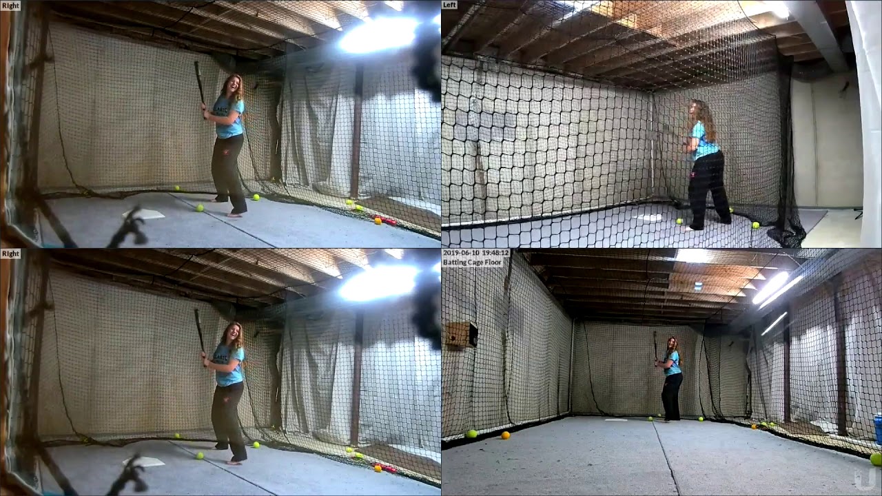 Batting Cage Camera Test - YouTube