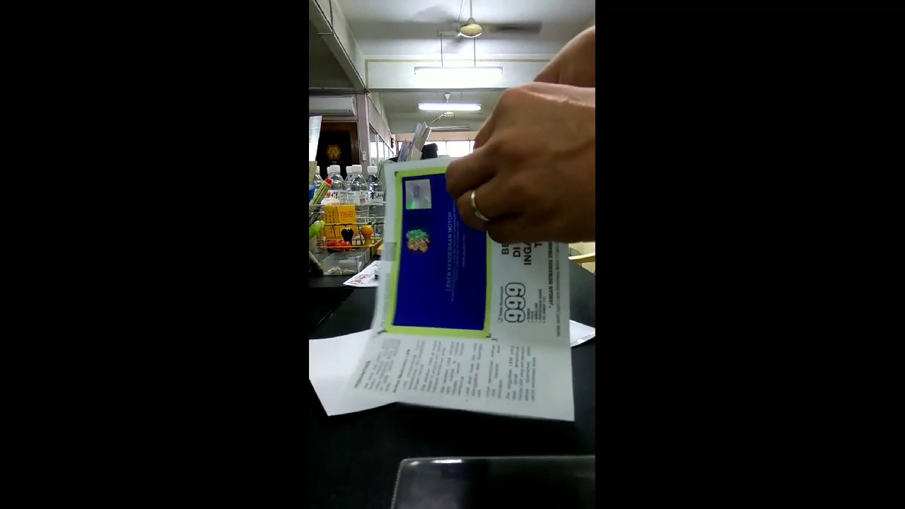 How to use road tax sticker - YouTube