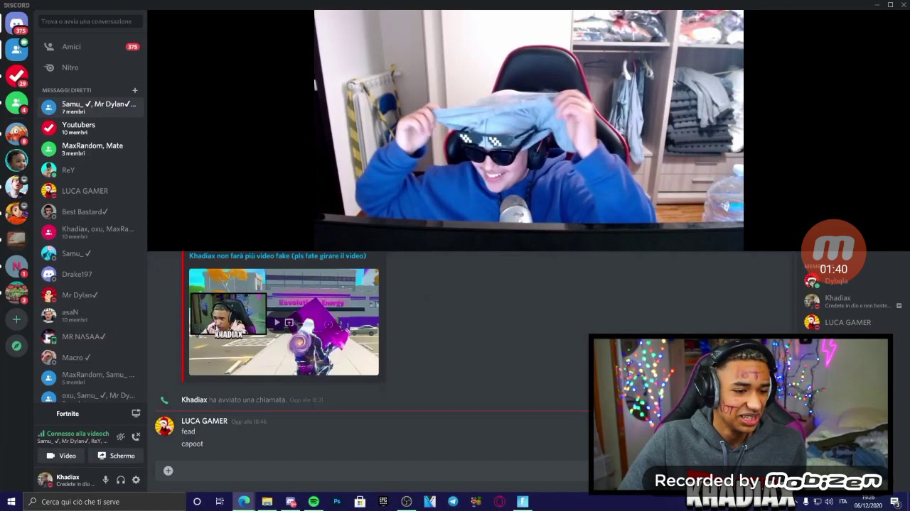 Ray balla con le mutande nella live di khadiax - YouTube