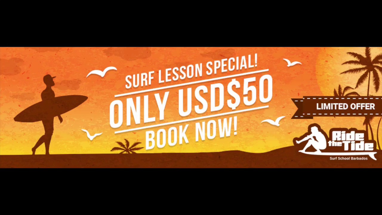 Barbados Surfing | Sandy Lane Surf Break - YouTube