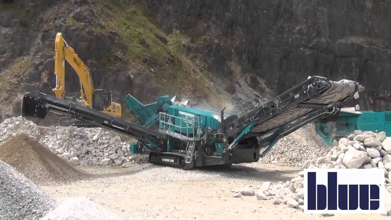 Powerscreen equipment working demonstrations at Hillhead 2014 - YouTube