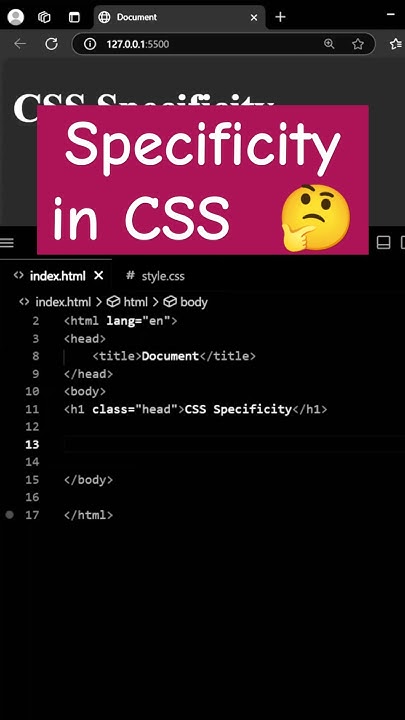 CSS Specificity Explained : A Simple Guide for Beginners! #css #frontend #shorts #coding # ...