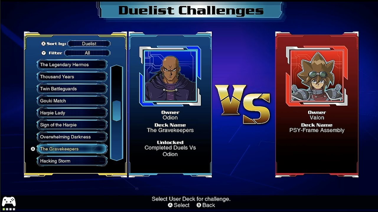 Odion vs Valon | Yu-Gi-Oh! Legacy of the Duelist: Link Evolution - YouTube