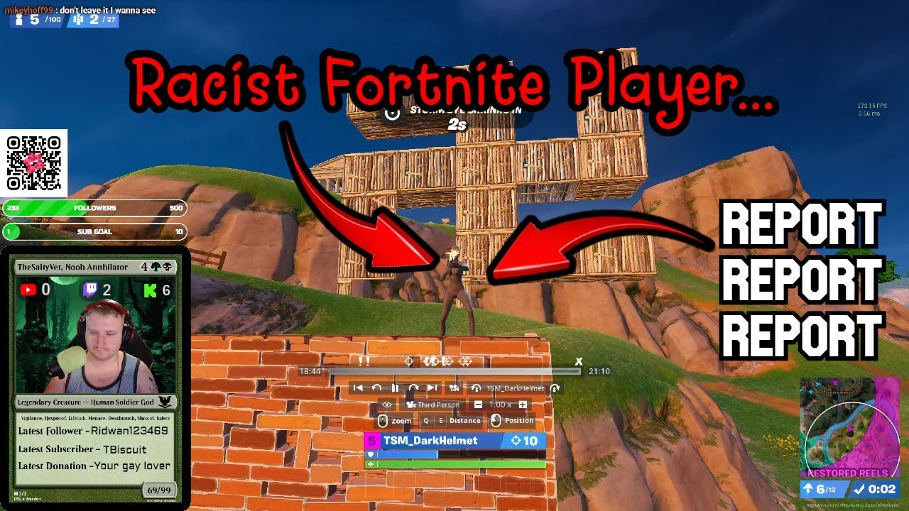 Disgusting, Racist Fortnite Player *TSM_DarkHelmet* #fortnite #racist # ...