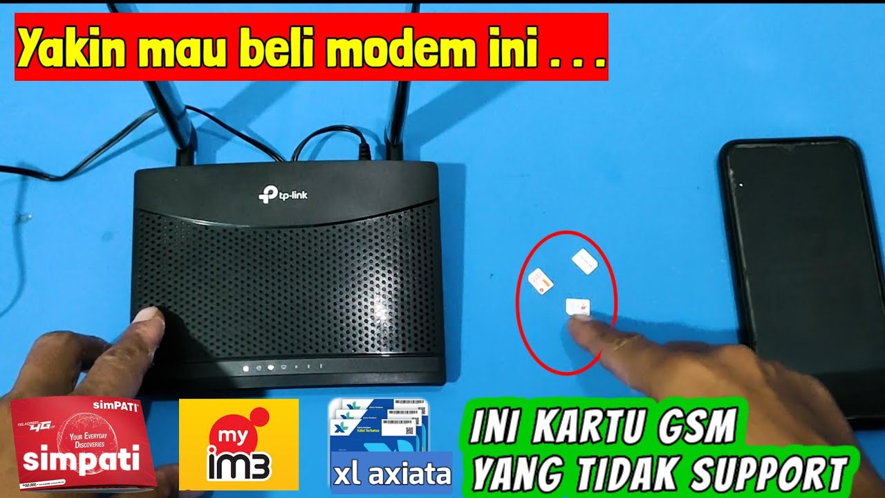 review modem router tp link mr100 pakai kartu card - YouTube