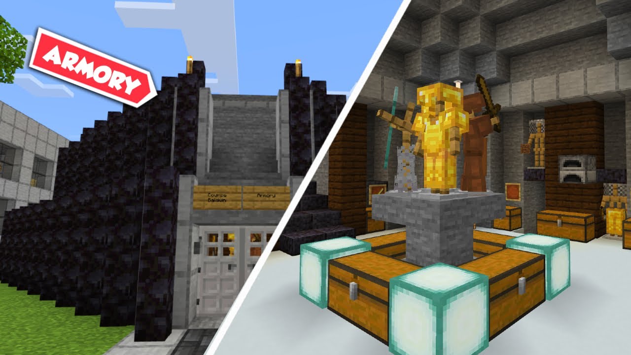 MINECRAFT ARMORY | Survival Minecraft City - YouTube
