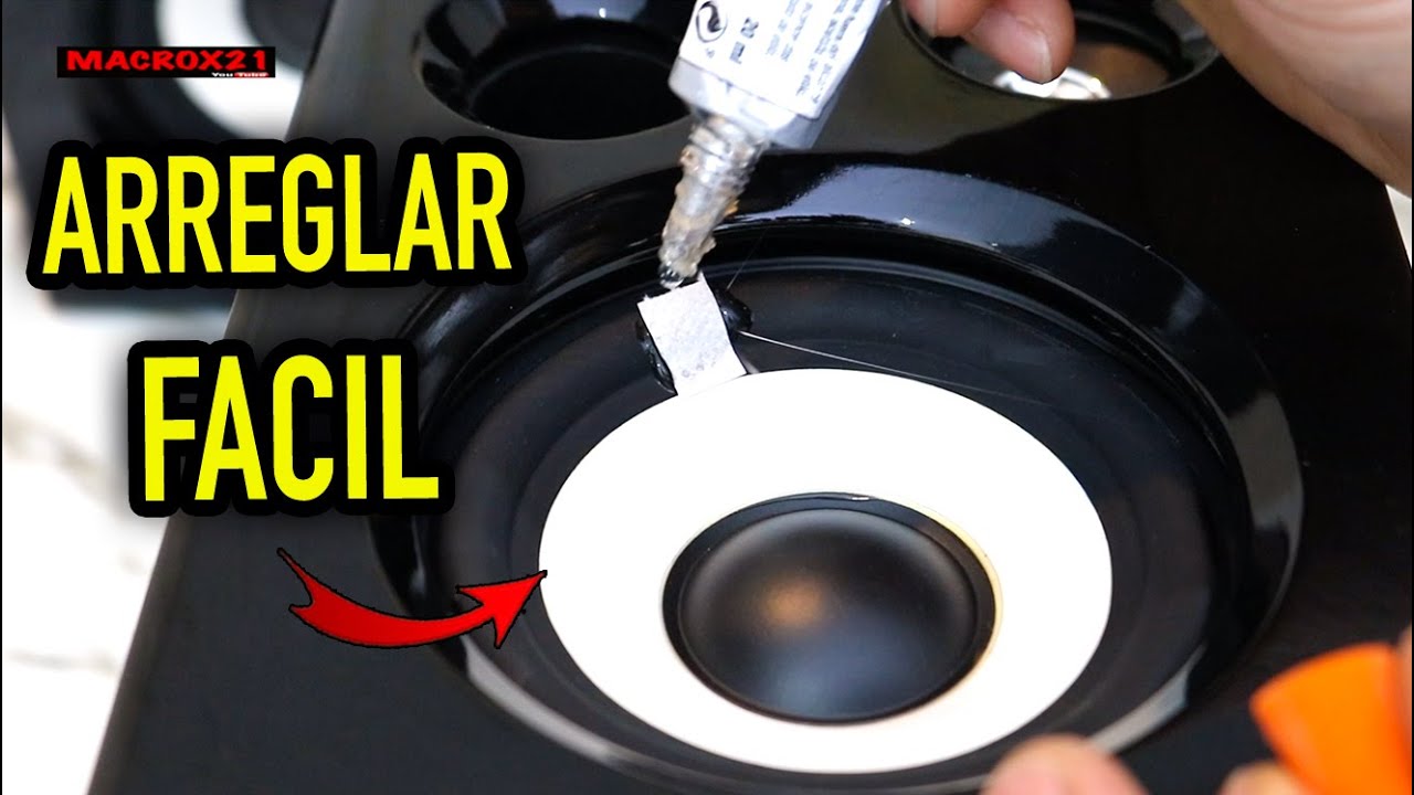 COMO ARREGLAR ALTAVOCES ROTOS MUY FACIL Y RAPIDO - YouTube