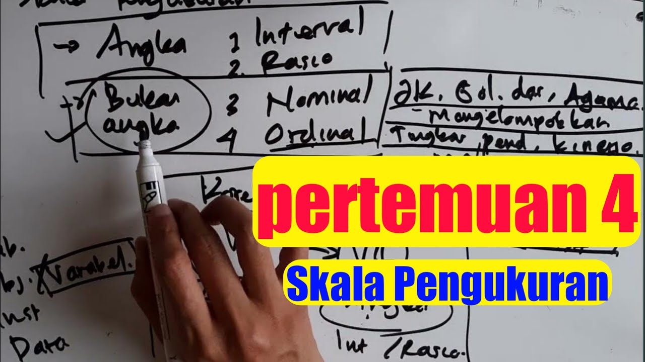 2023 Pertemuan 4 | Skala Pengukuran ( nominal ordinal interval rasio ...