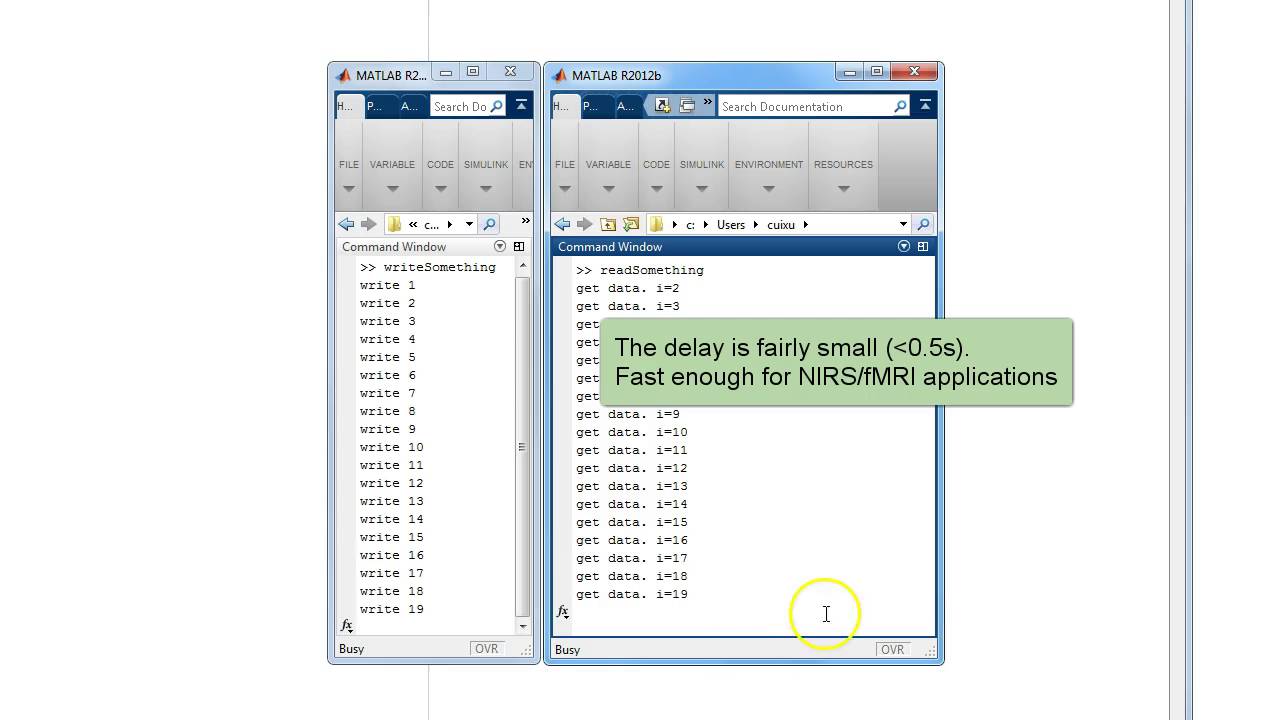 Communications Between Two Matlabs Youtube