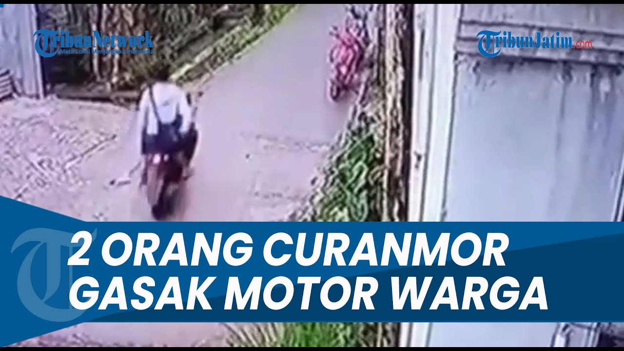 TERTANGKAP CCTV ! Detik - Detik Aksi Curanmor Yang Berhasil Menggasak 1 ...