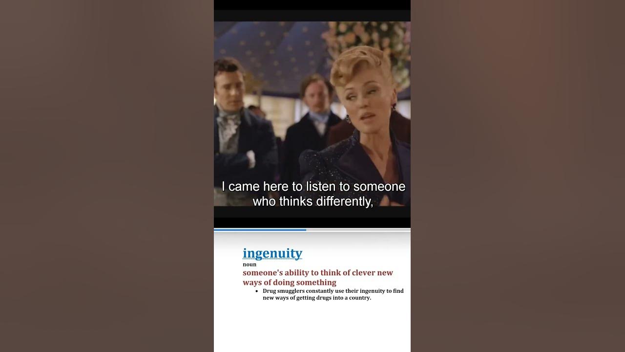 Ingenuity Meaning Pronunciation Usage Learn English With TV Shows ingenuity-meaning-pronunciation-usage-learn-english-with-tv-shows