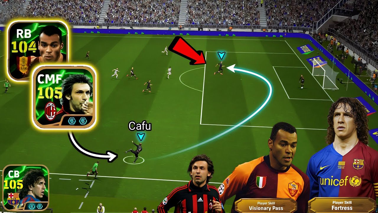 FREE SPIN A. Pirlo 105 Visionary Pass + 105 Puyol + 104 Cafu Epic = ? 🥶 ...