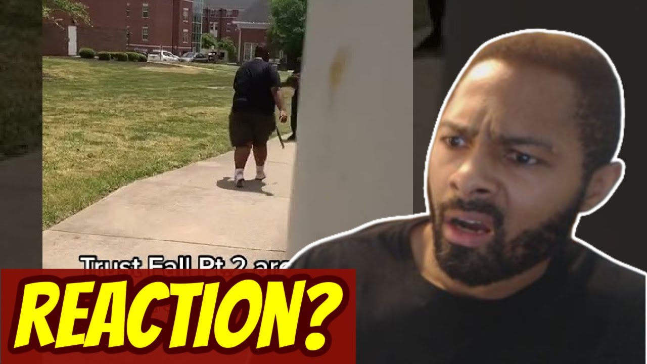 Trust Fall Prank REACTION!! (Virginia State University Trust Fall ...