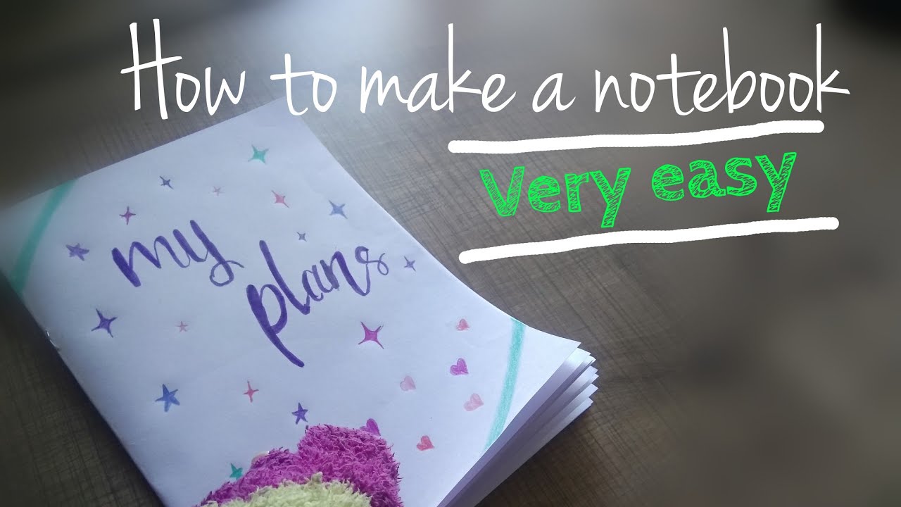 How To Make A Notebook Very Simple Tutorial DIY Notebook With White Paper Without Glue How To Make A Notebook Very Simple Tutorial DIY Notebook With White Paper Without Glue